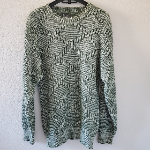 Vintage | Sweaters | Vintage John Weitz Diamond Print Sweater | Poshmark